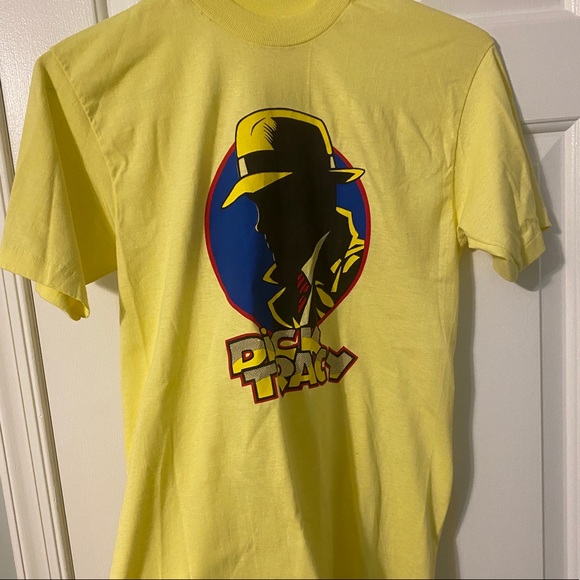 Hanes | Shirts | Authentic 99s Vintage Dick Tracy Movie T Shirt Medium ...